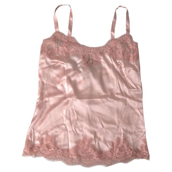 Dolce & Gabbana | Other | Dolce Gabbana Lace Trim Silk Camisole Women ...